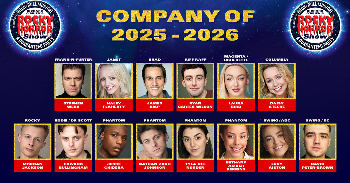 Cast announced for The Rocky Horror Show! | Fairfield Halls | Croydon